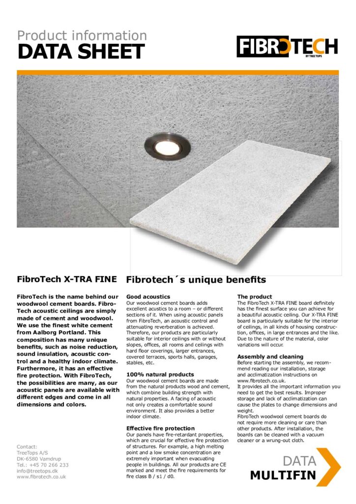Find og læs alle datablade til vores produkter her - Fibrotech